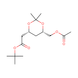 tert-Butyl (4R-cis)-6-[(acetyloxy)methyl]-2,2-dimethyl-1,3-dioxane-4-acetate, CAS No. 154026-95 ...