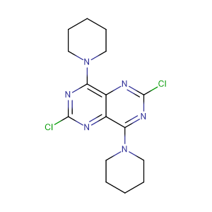2,6-dichloro-4,8-di(piperidin-1-yl)pyrimido[5,4-d]pyrimidine, CAS No. 7139-02-8 - iChemical