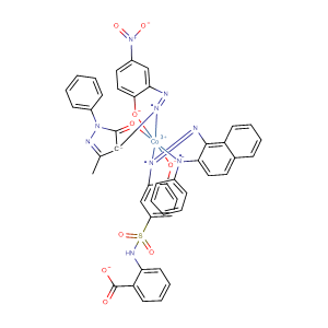 COBALTATE(2-), [2,4-DIHYDRO-4-[(2-HYDROXY-5-NITROPHENYL)AZO]-5-METHYL-2-PHENYL-3H-PYRAZOL-3 ...